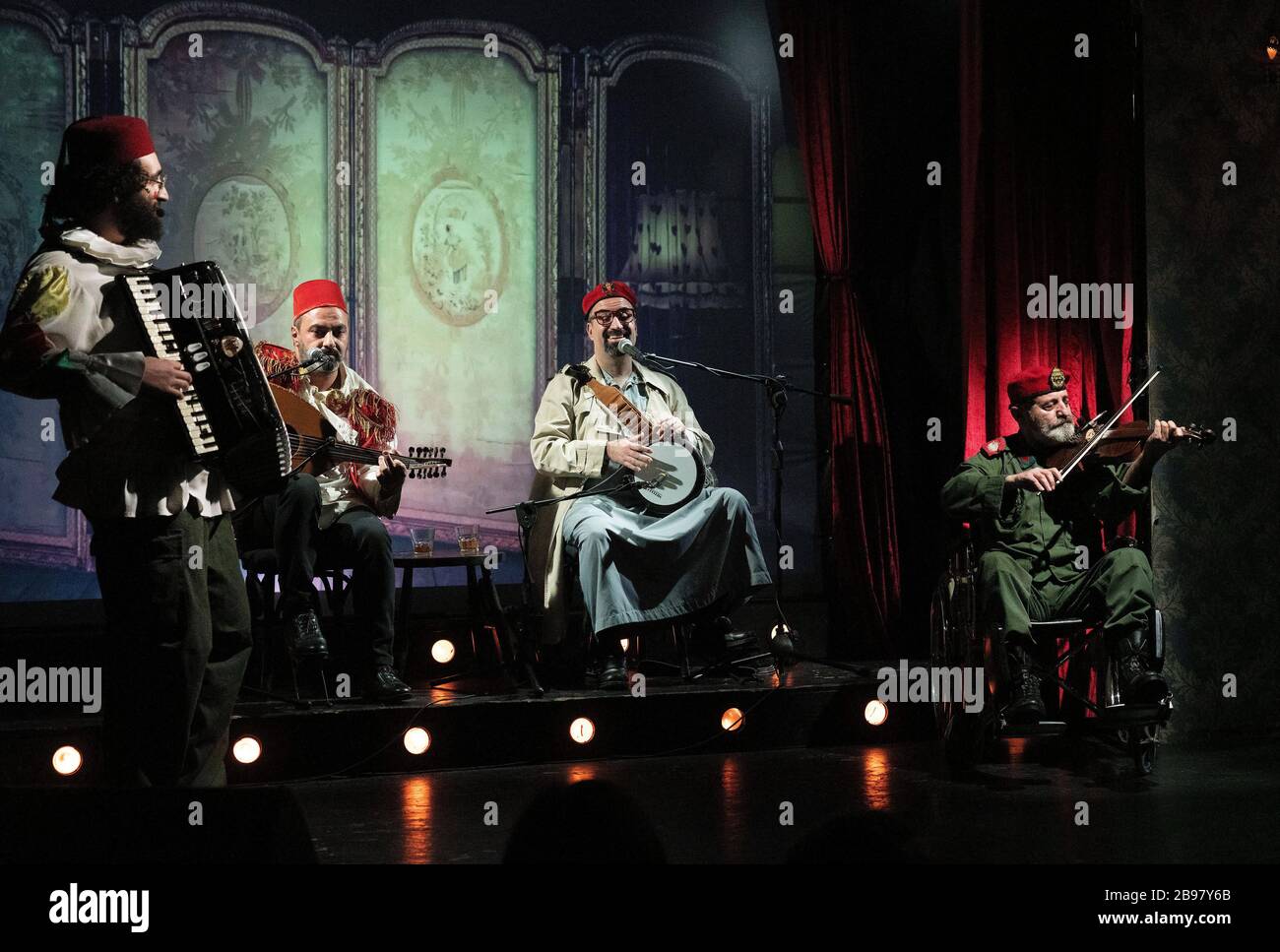 Egyptian cabaret Hishik Bishik at the Metro Al Madina theatre in Hamra ...