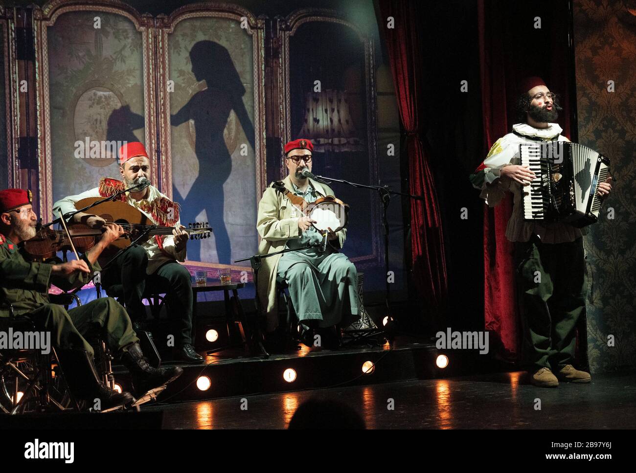 Egyptian cabaret Hishik Bishik at the Metro Al Madina theatre in Hamra ...