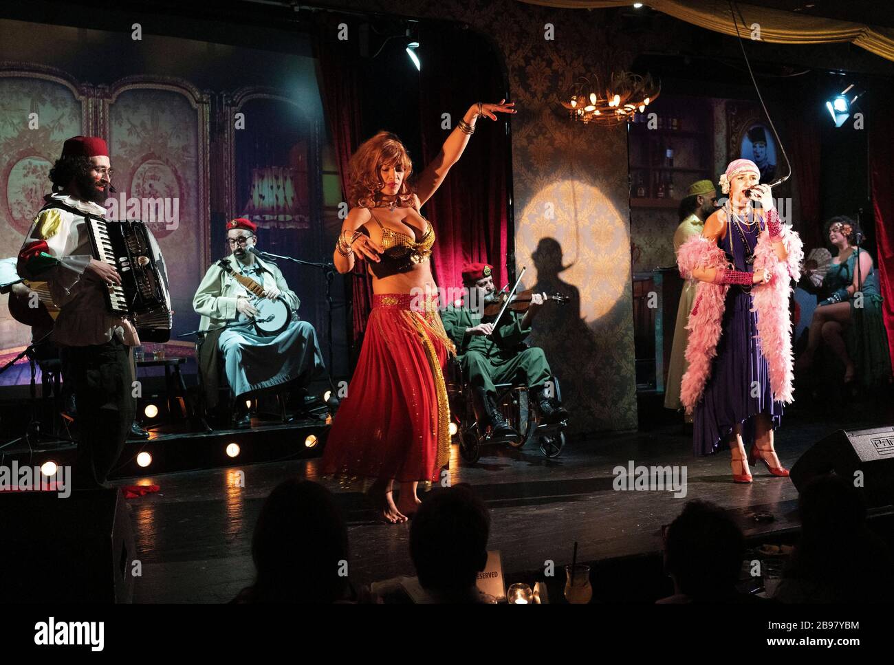 Egyptian cabaret Hishik Bishik at the Metro Al Madina theatre in Hamra ...