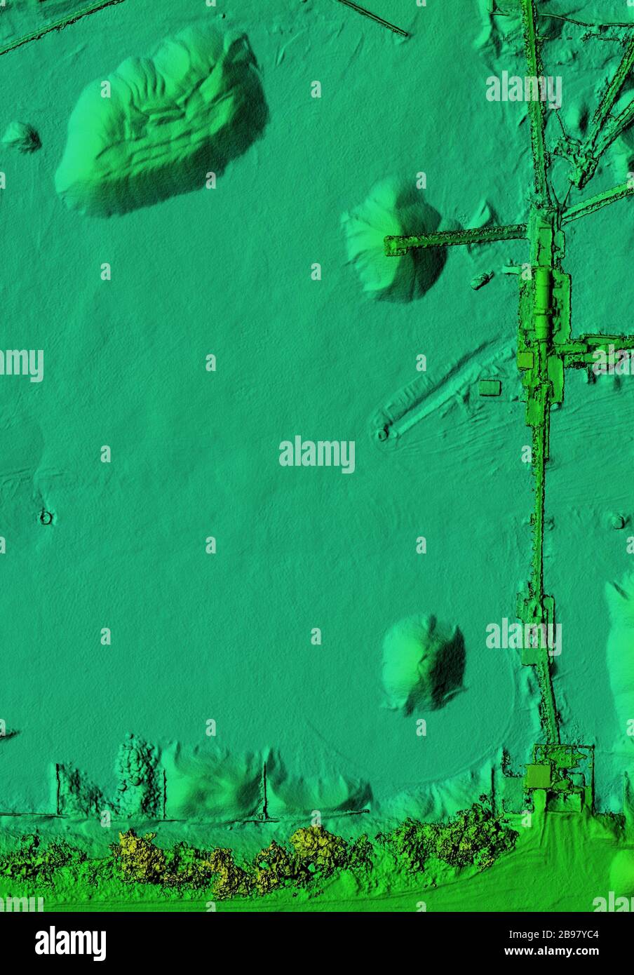 DEM - digital elevation model. Product made after processing pictures ...