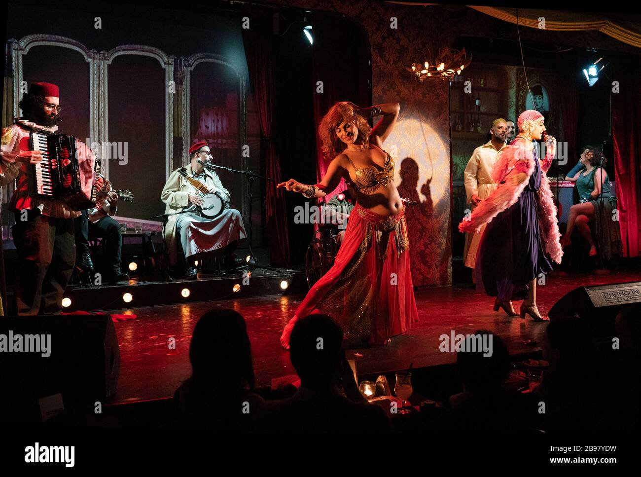 Egyptian cabaret Hishik Bishik at the Metro Al Madina theatre in Hamra ...