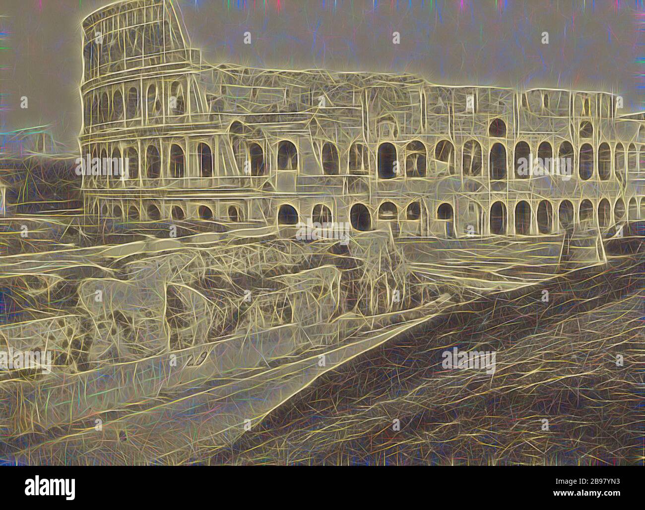 Le Colosseo, Joseph Spithöver (Italian, active Rome, Italy 1850s ...