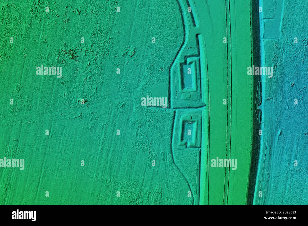 DEM - digital elevation model. Product made after processing pictures ...
