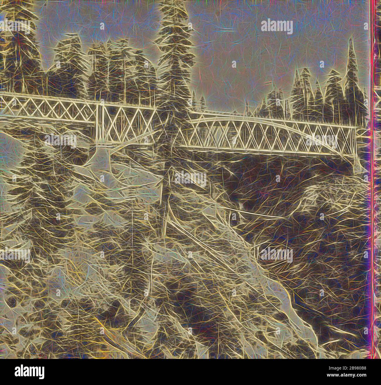 Lower Cascade Bridge above Cisco, Alfred A. Hart (American, 1816 - 1908 ...