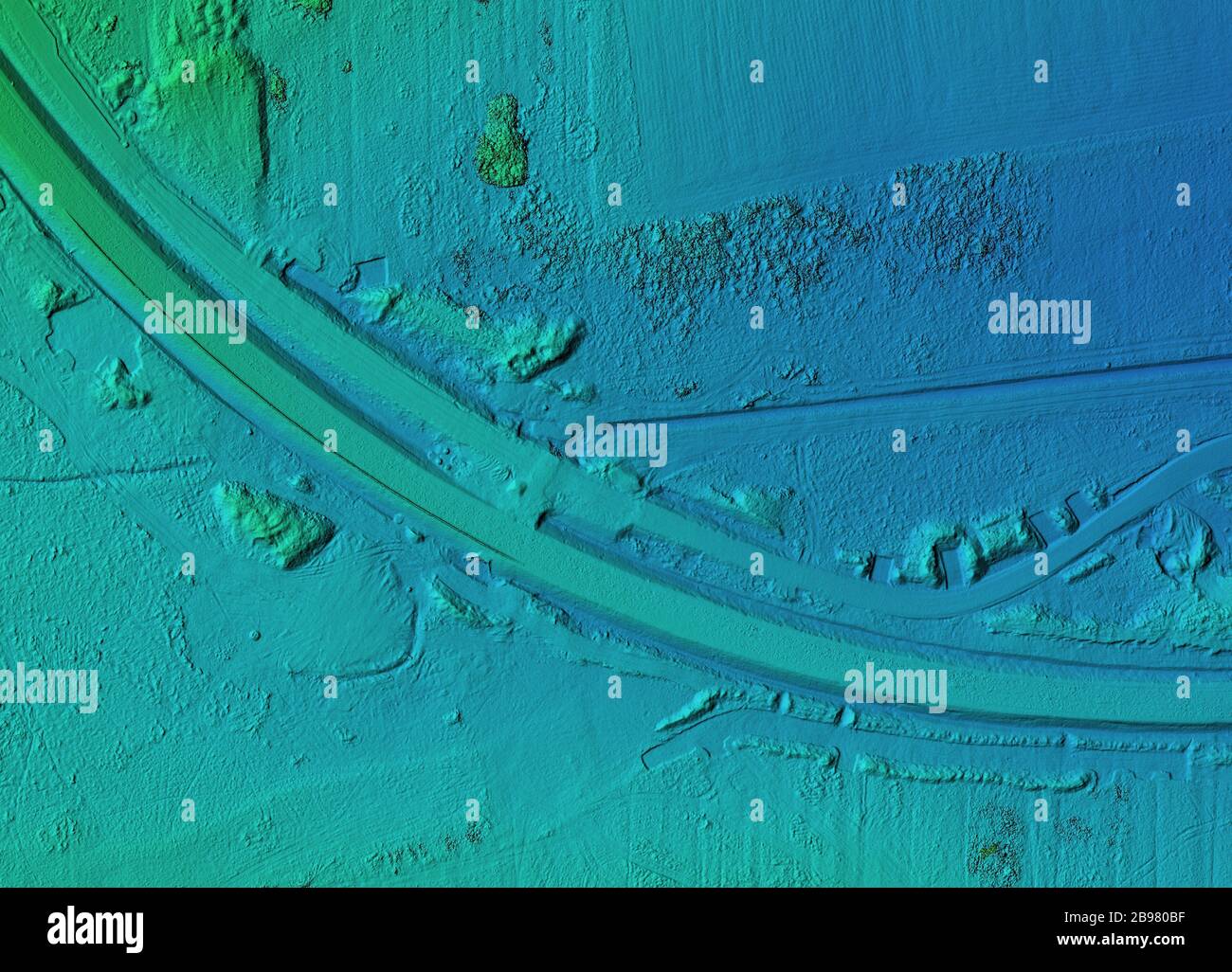 DEM - digital elevation model. Product made after processing pictures ...