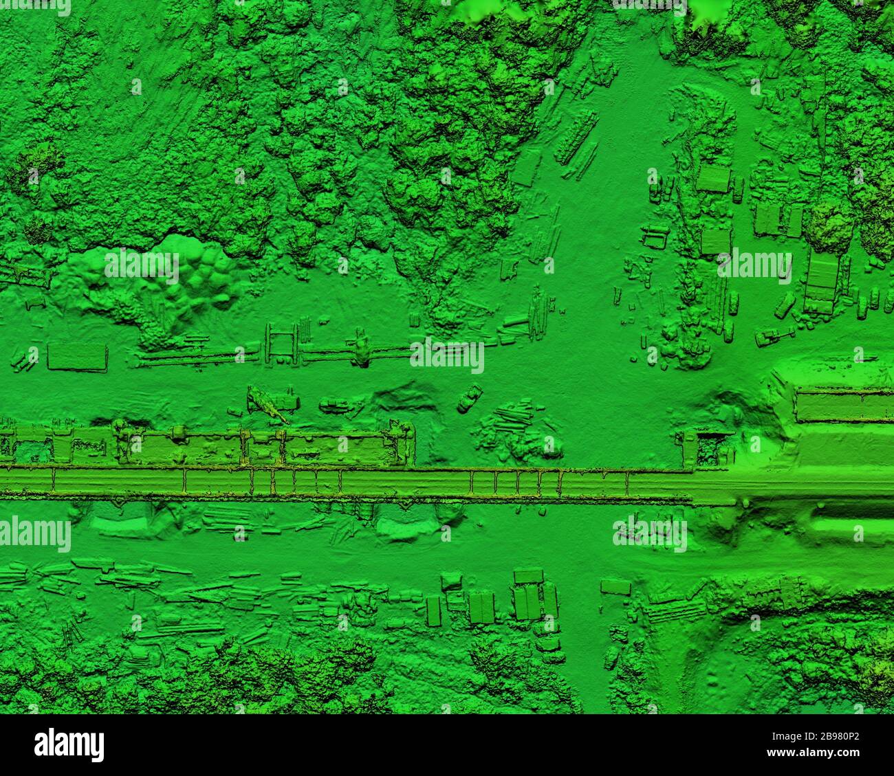 DEM - digital elevation model. Product made after processing pictures ...