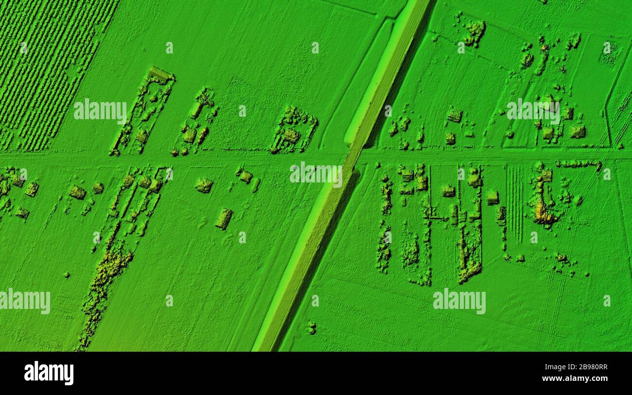 DEM - digital elevation model. Product made after processing pictures ...