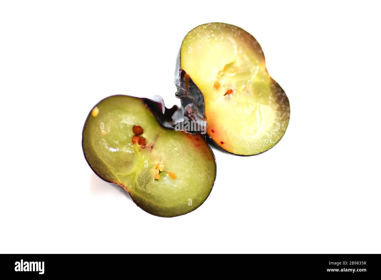 Cut blueberry macro - cut blueberry Stock Photo - Alamy