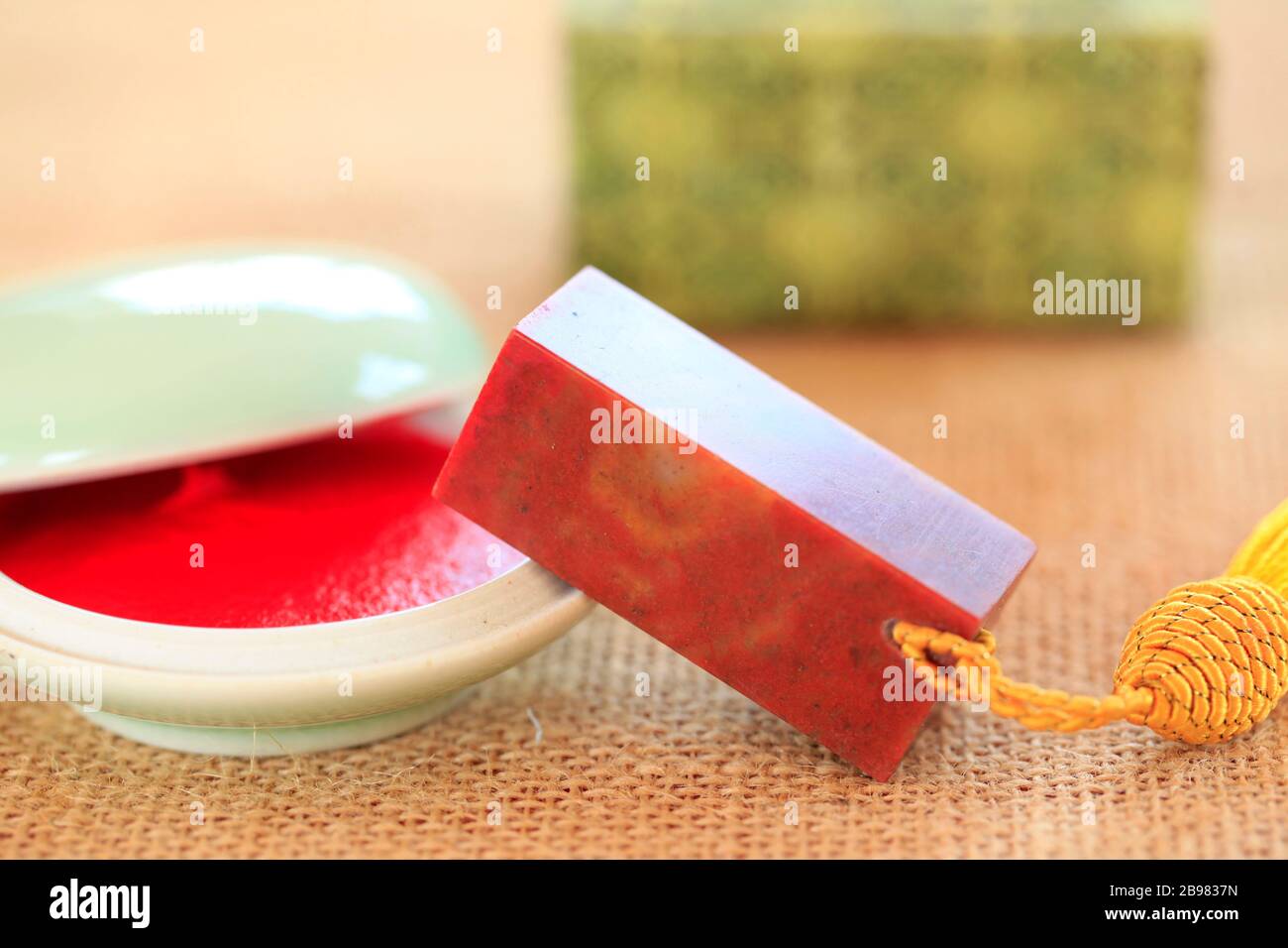 Chinese stone seal，China's traditional arts and crafts Stock Photo - Alamy
