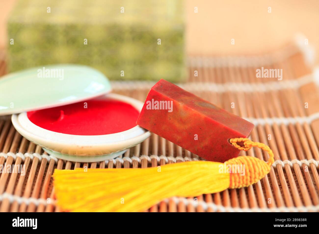 Chinese stone seal，China's traditional arts and crafts Stock Photo - Alamy
