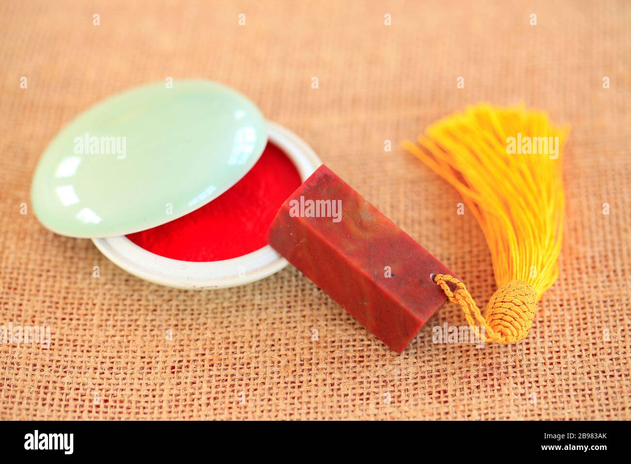 Chinese stone seal，China's traditional arts and crafts Stock Photo - Alamy