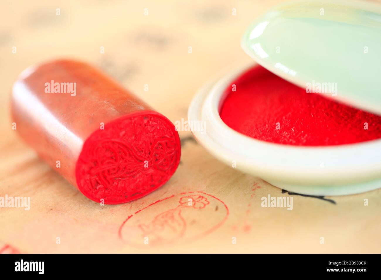 Chinese stone seal，China's traditional arts and crafts Stock Photo - Alamy