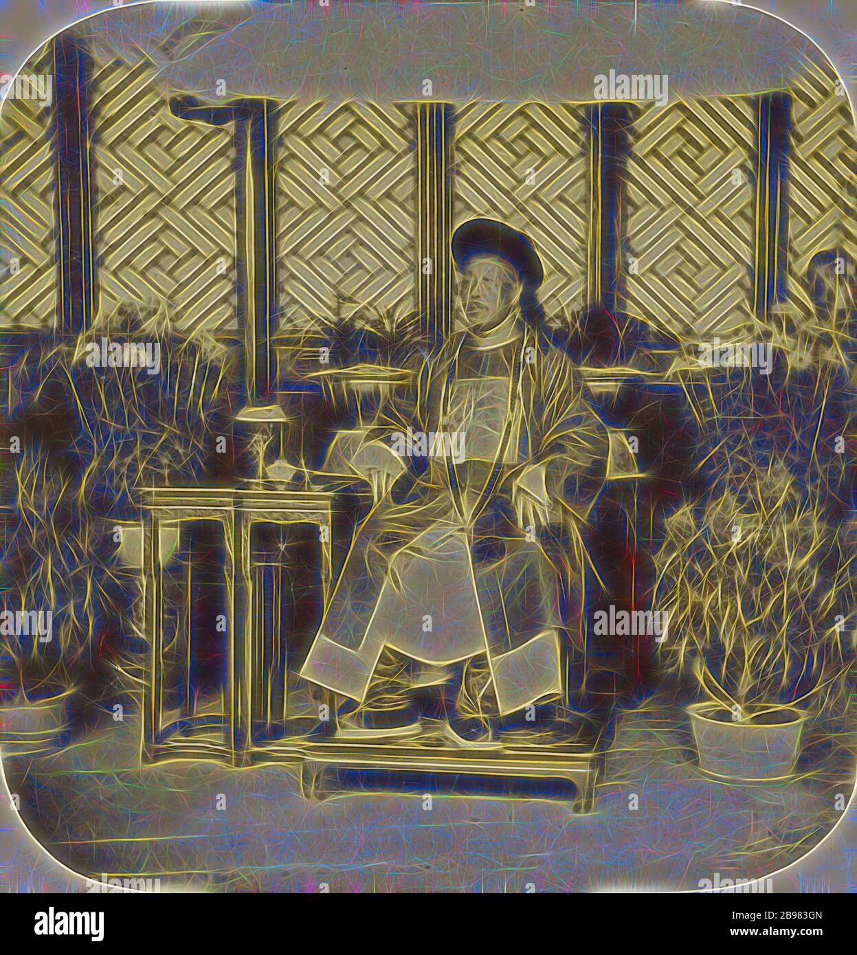 Canton. Portrait of Tseang-Keun, Tartar General in Chief of the Canton ...