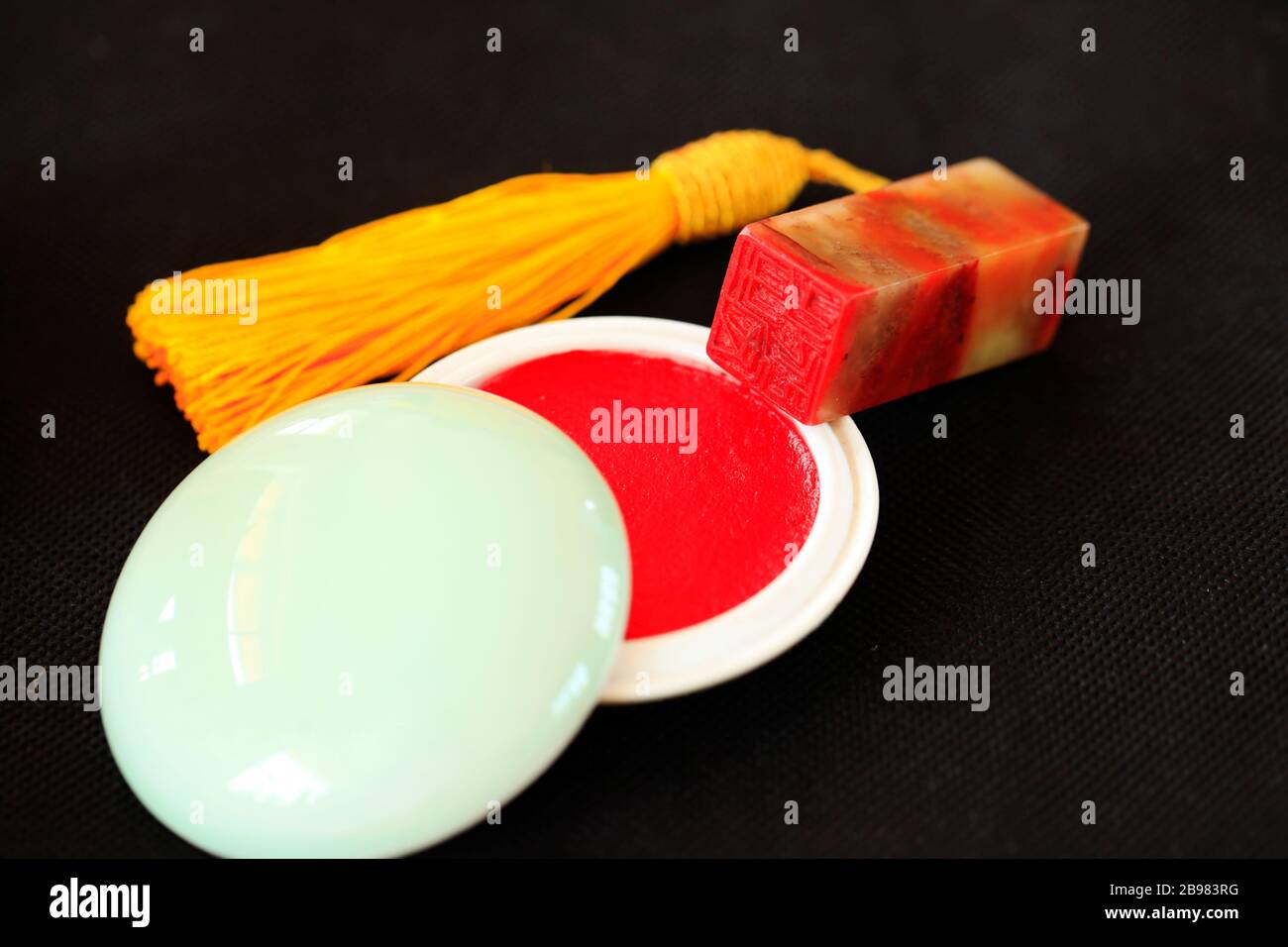 Chinese stone seal，China's traditional arts and crafts Stock Photo - Alamy