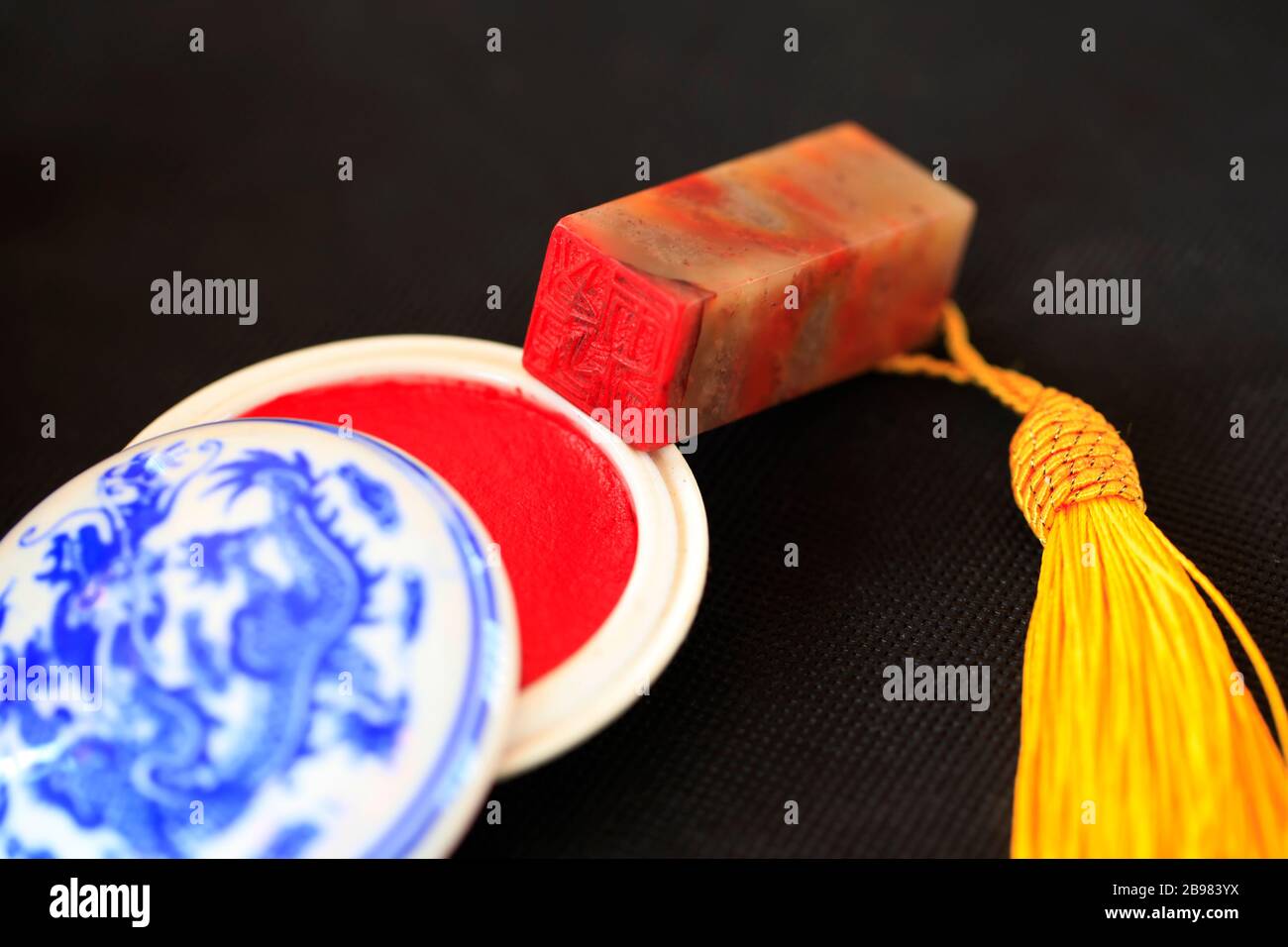 Chinese stone seal，China's traditional arts and crafts Stock Photo - Alamy