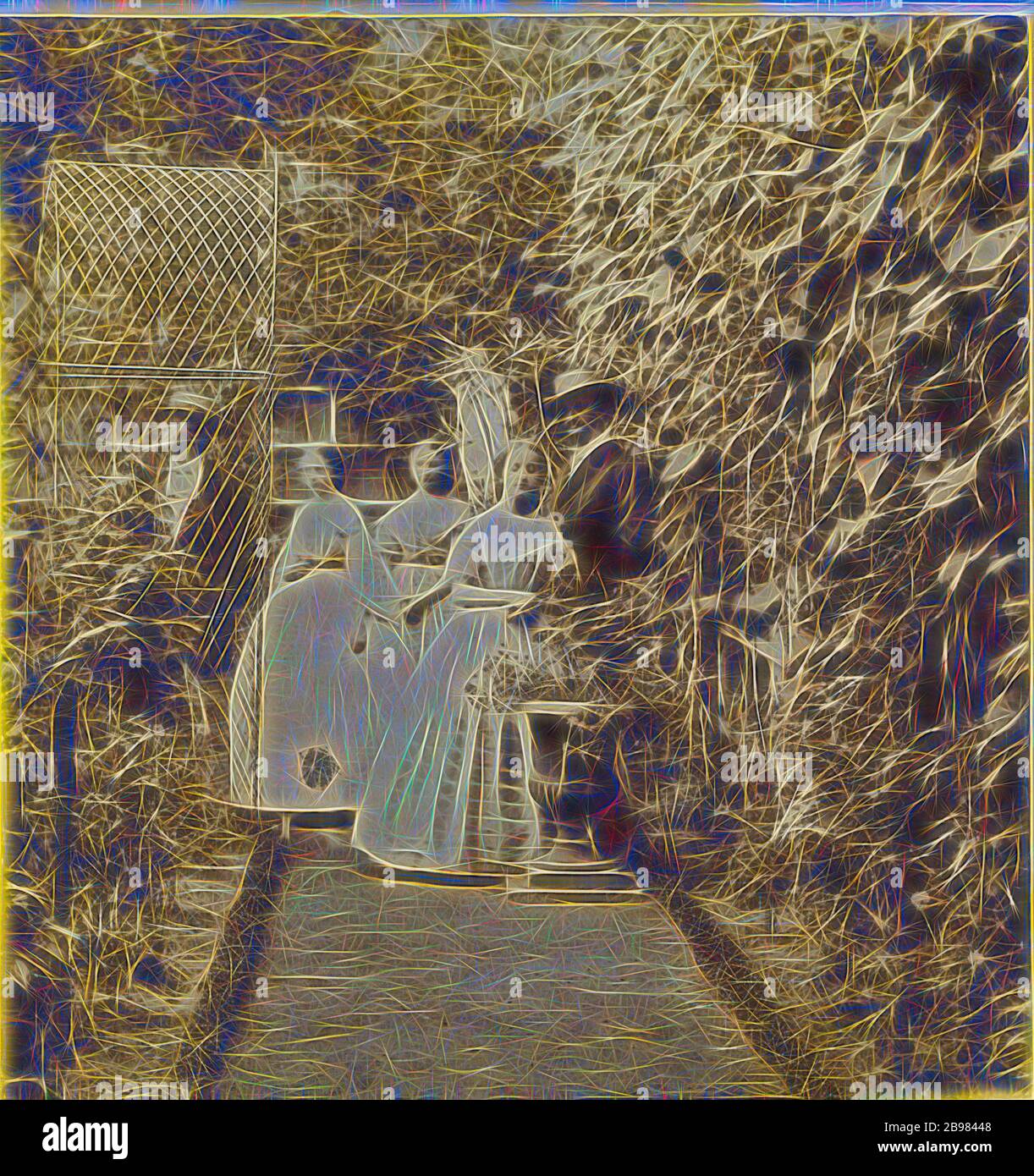 In the garden of J.R. Evans, Esq., Phila., Attributed to John Moran ...