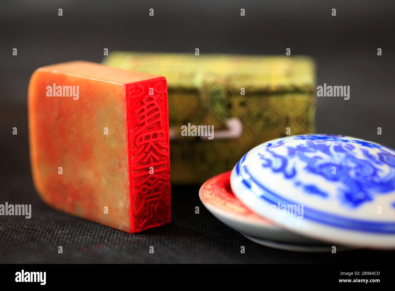 Chinese stone seal，China's traditional arts and crafts Stock Photo - Alamy