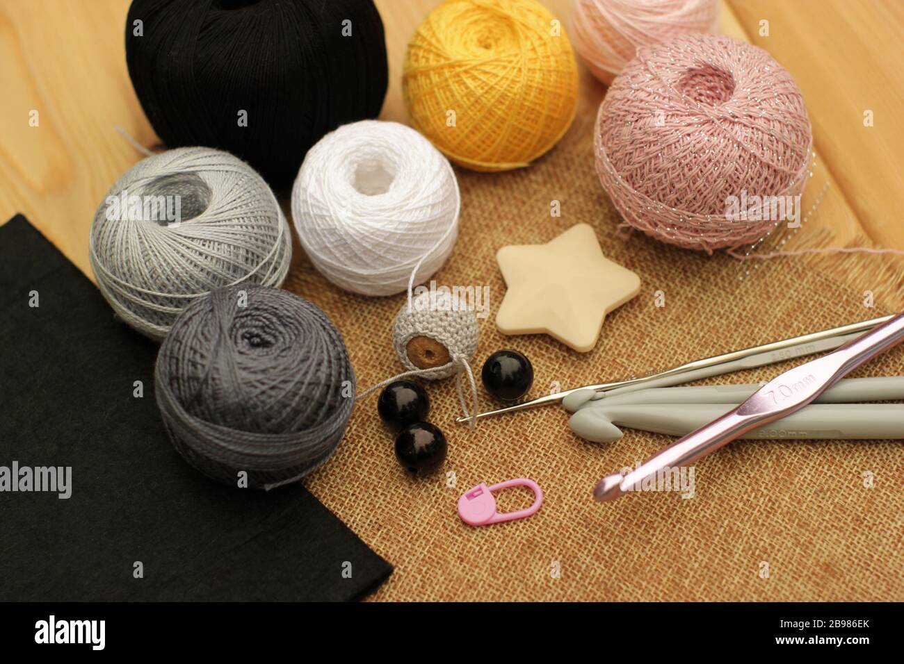 Crochet yarn hi-res stock photography and images - Alamy