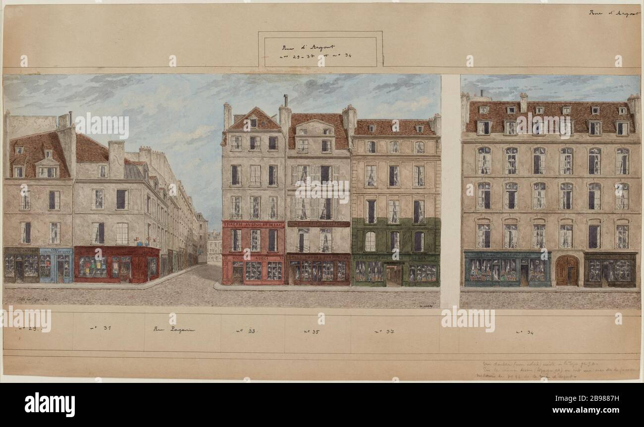 Street Argout nº29 nº34 and 37, 2nd district Stock Photo - Alamy