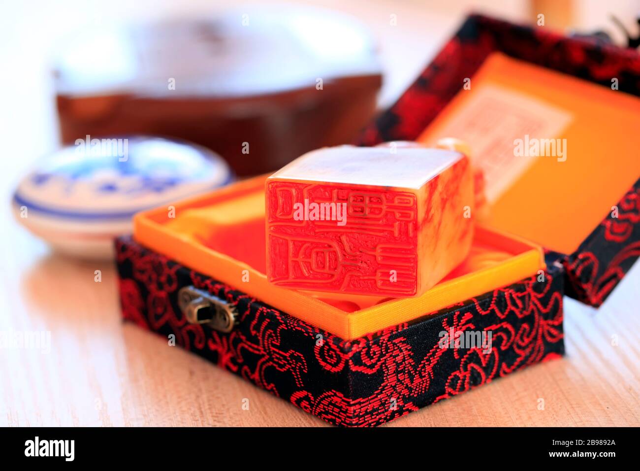 Chinese stone seal Stock Photo - Alamy