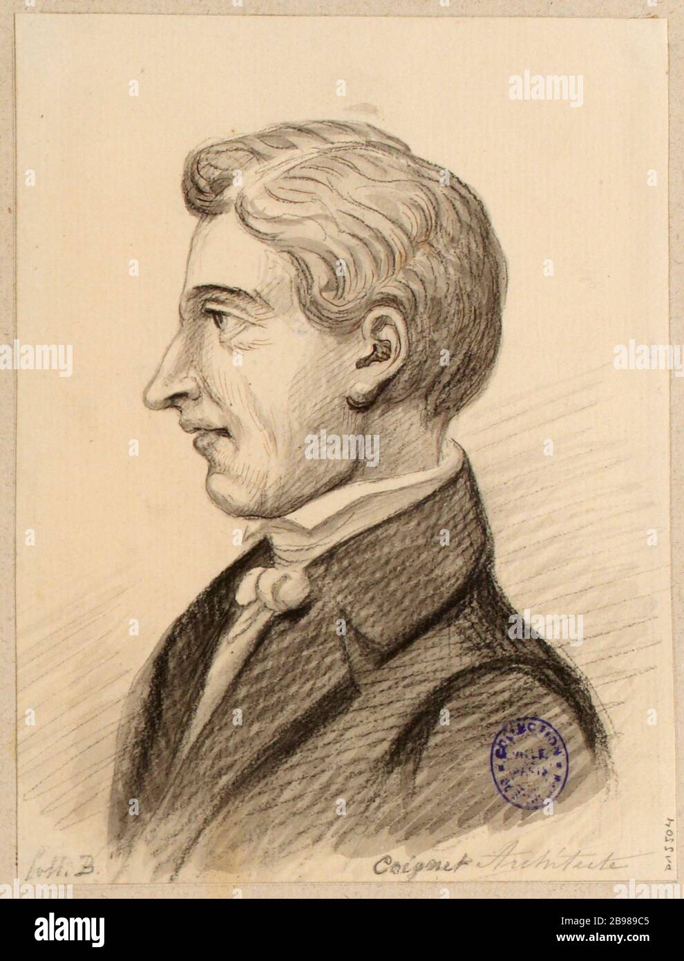 Portrait of architect Coignet Stock Photo - Alamy