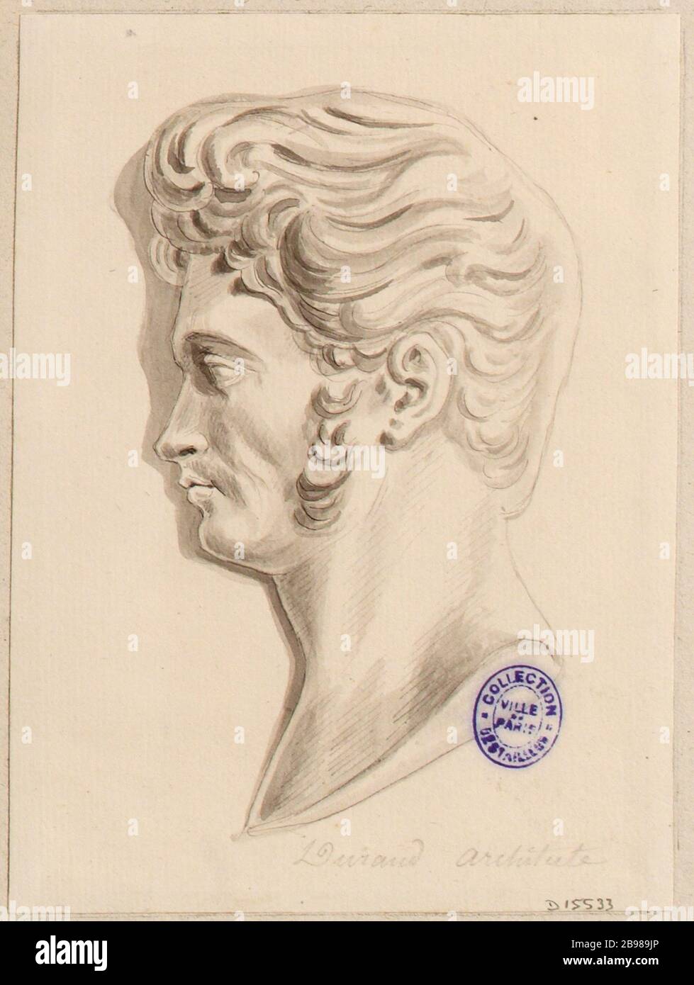 architect Portrait of Durand Stock Photo - Alamy