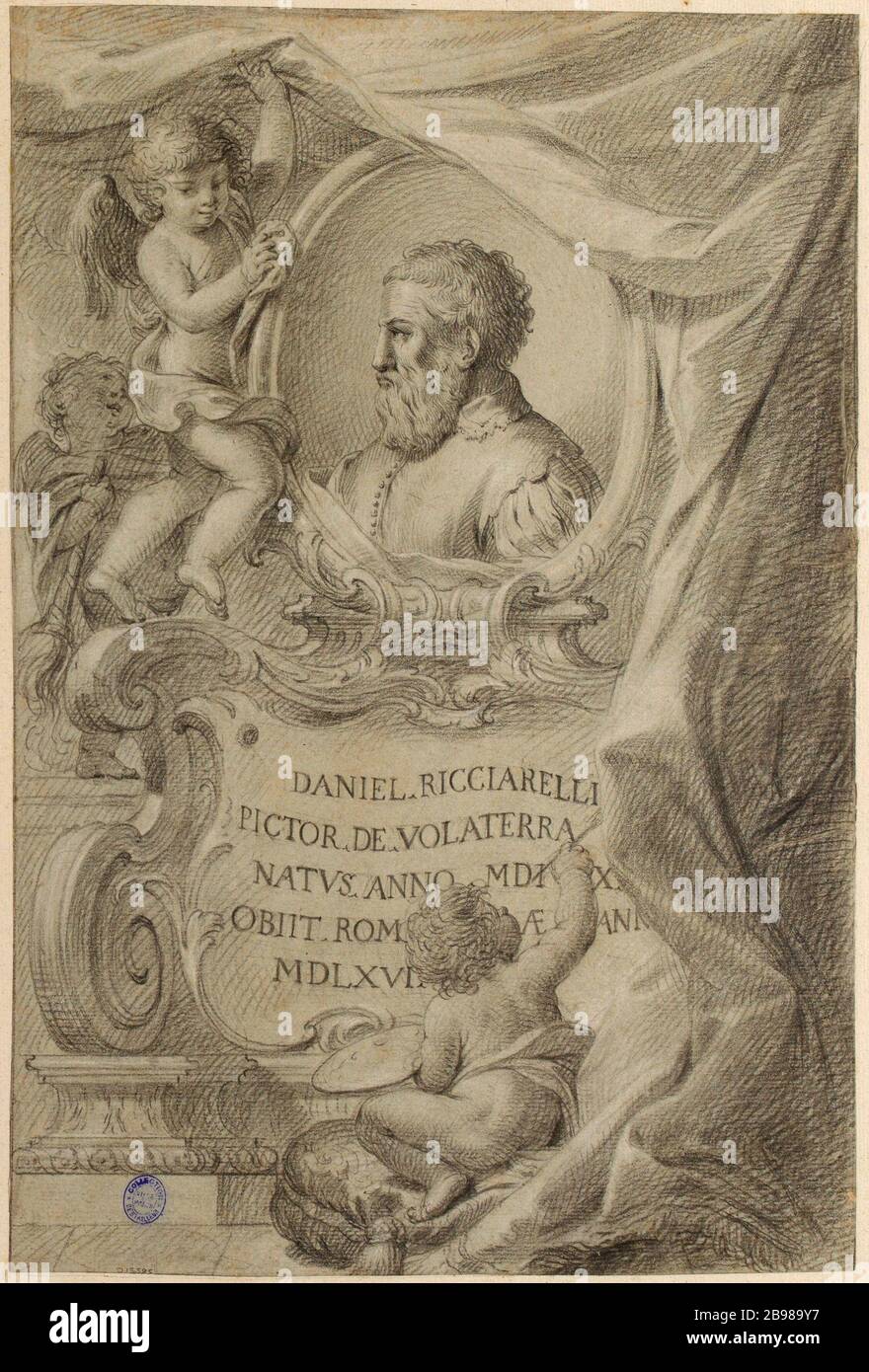 Portrait of Daniel Howarth said Daniel da Volterra, painter and ...