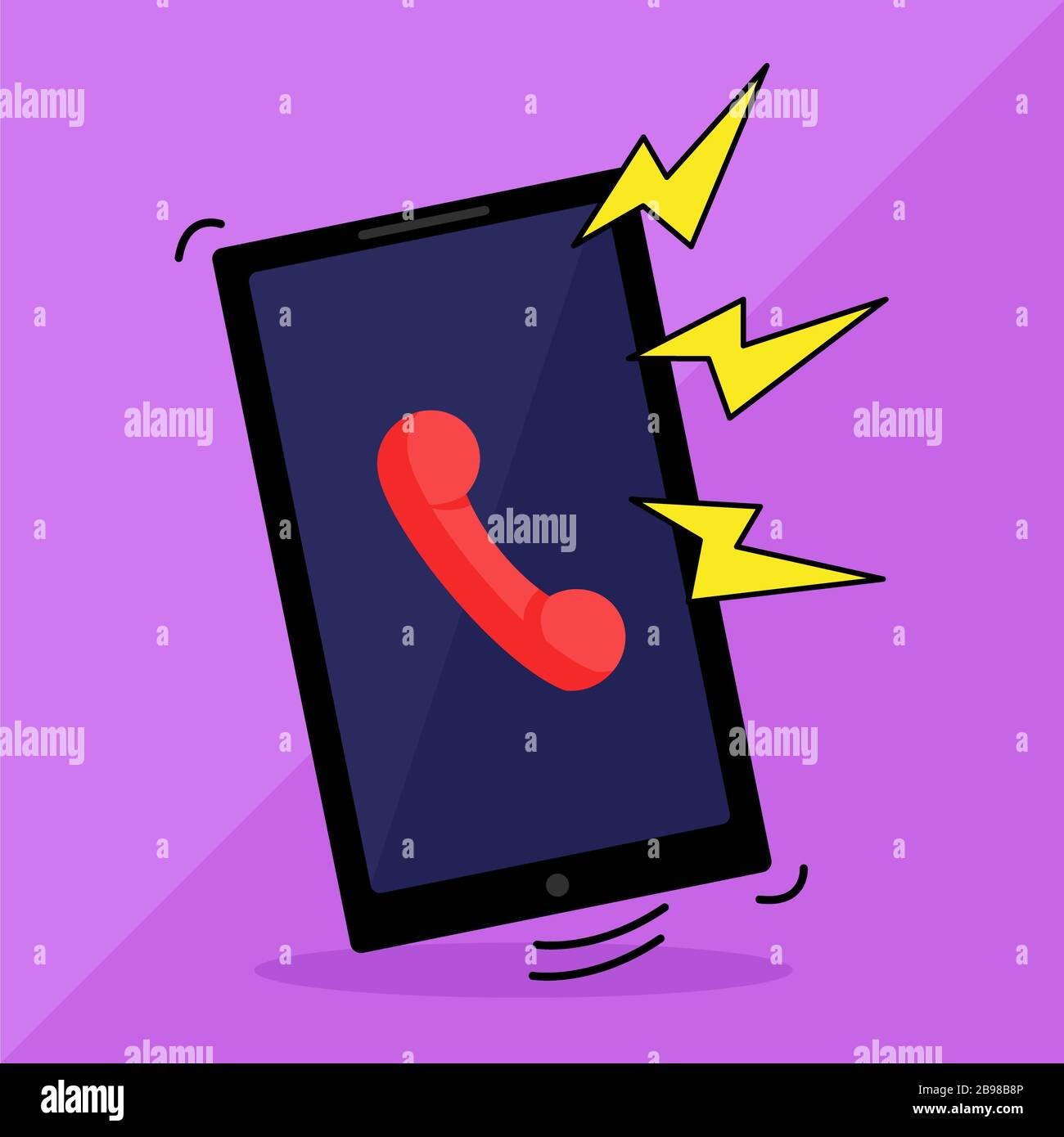 Cell Phone Ringing Cartoon