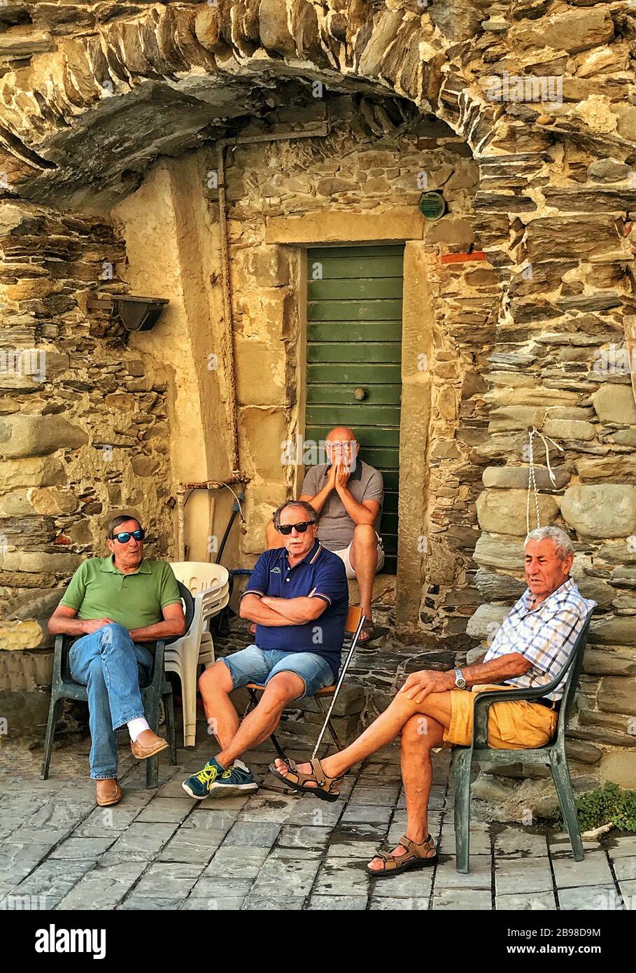 People on street in different activities, street life, urban scenery ...