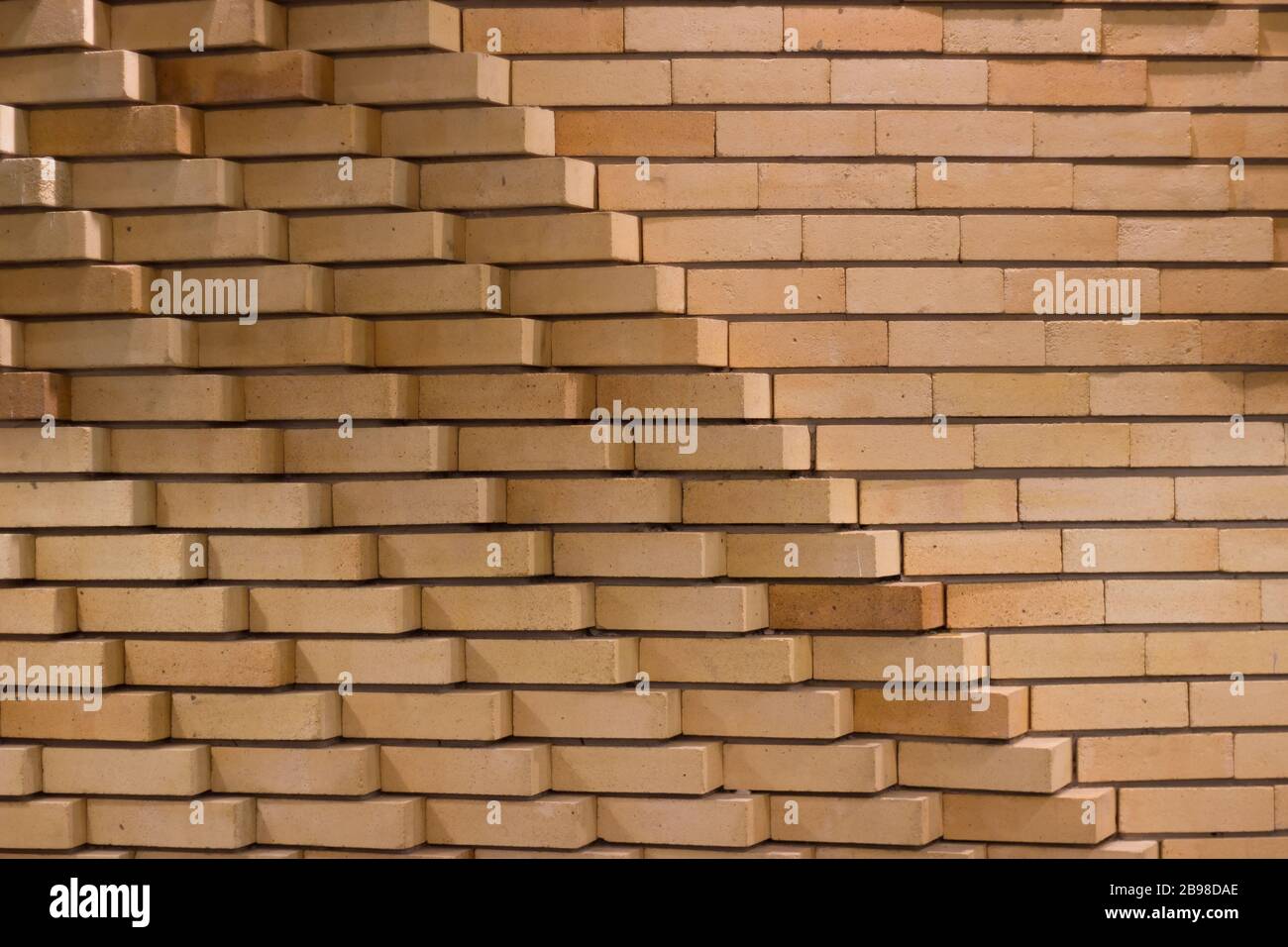 Diagonal and horizontal brick tile wall texture background Stock Photo ...
