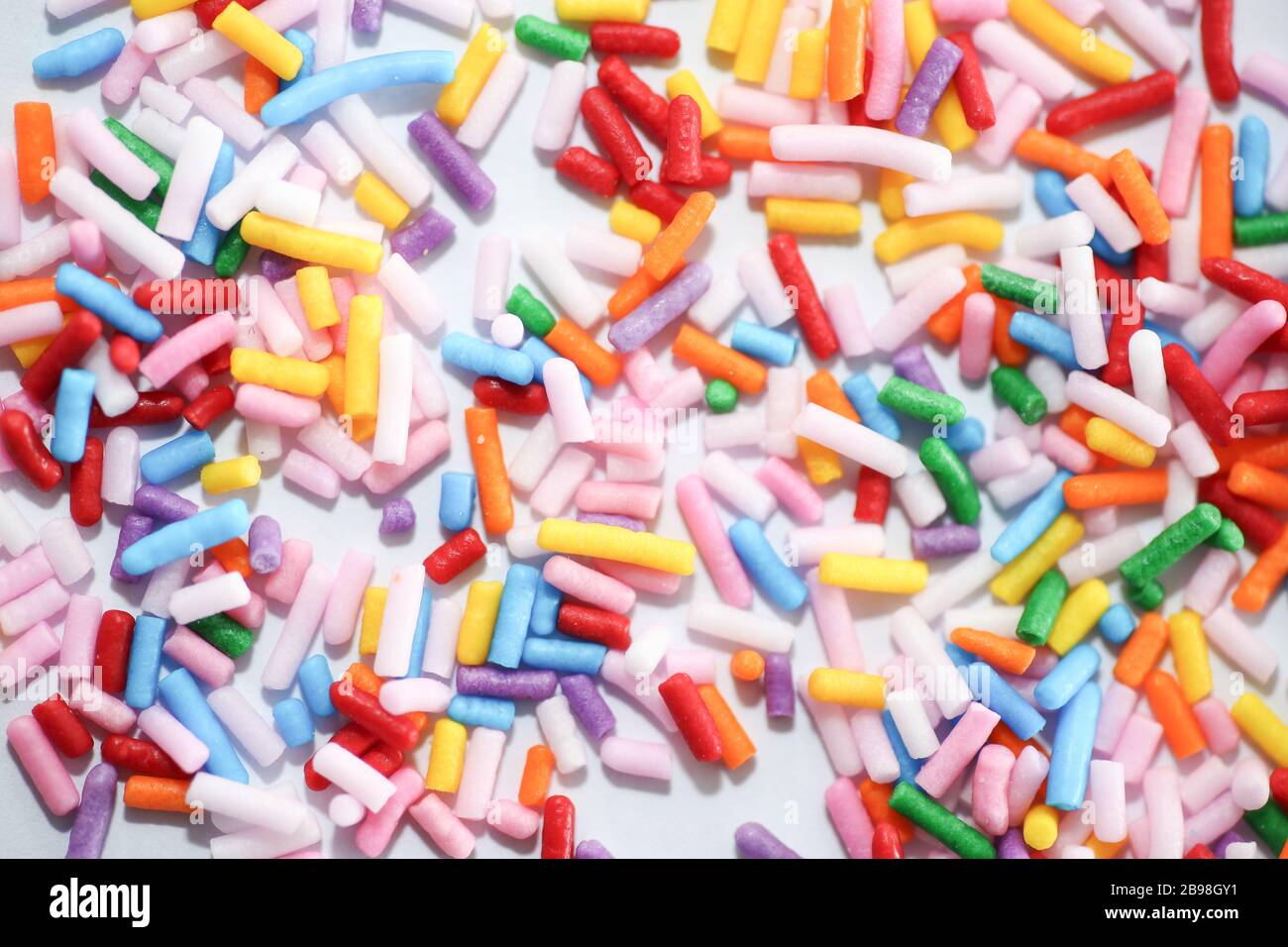 cake topping background - isolated cake toppings Stock Photo - Alamy