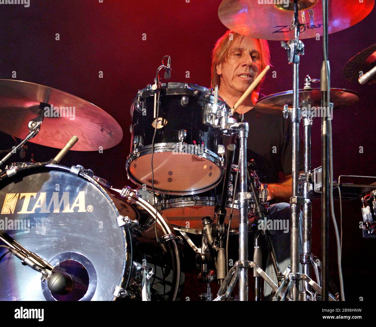 Tesla drummer Troy Luccketta performs with the rest of the band at the ...