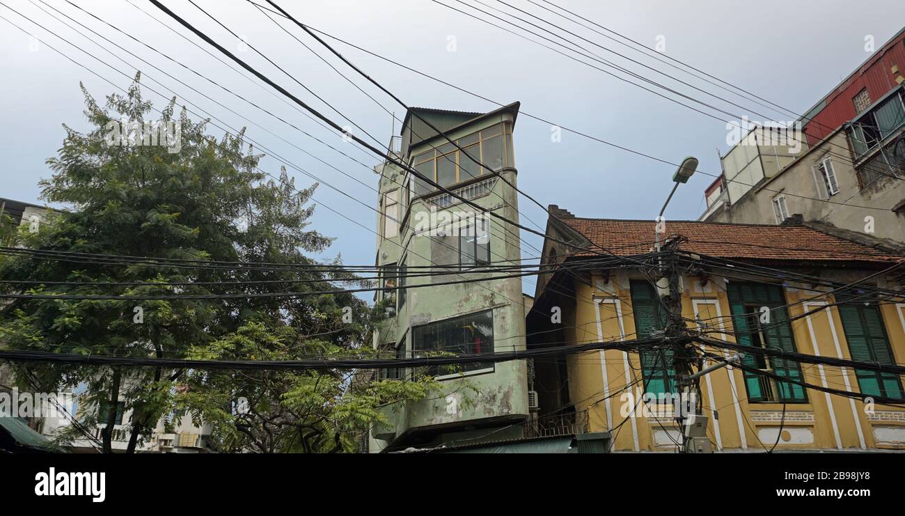 typical architecture from hanoi the capitol of vietnam Stock Photo - Alamy