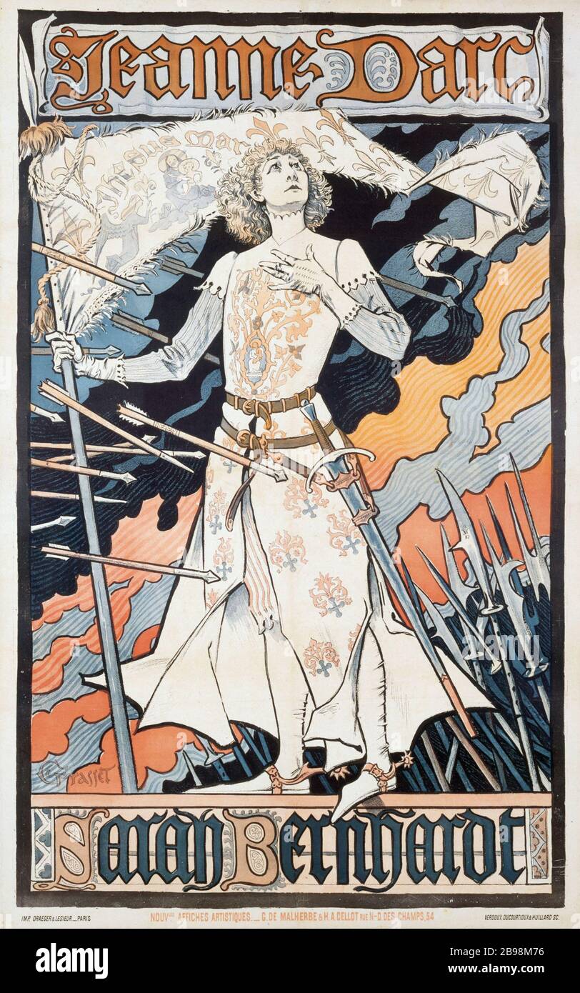 Jeanne D'Arc Eugène Grasset (1845-1917). "Jeanne d'Arc", drame lyrique ...