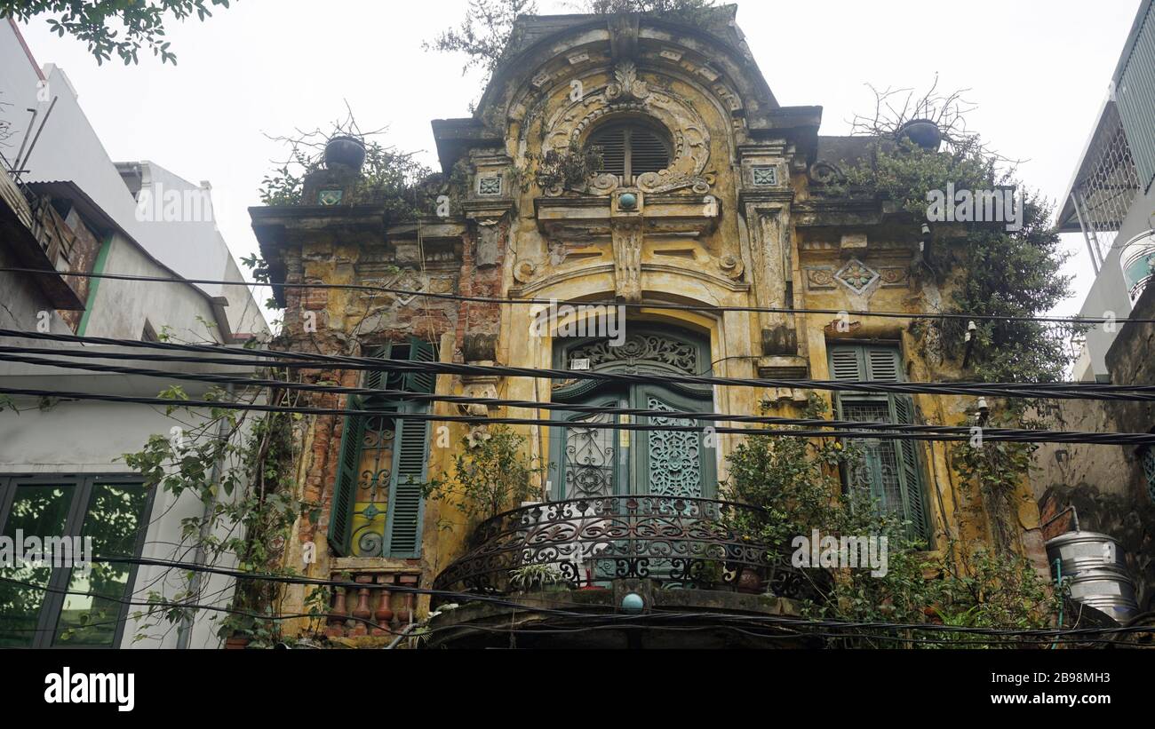 typical architecture from hanoi the capitol of vietnam Stock Photo - Alamy