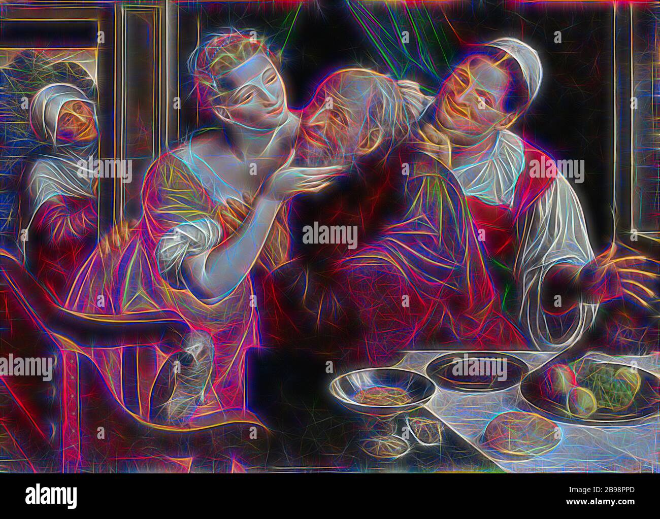 Jan Matsys, The Ill-matched Pair, The unmatched couple, painting, 1566 ...