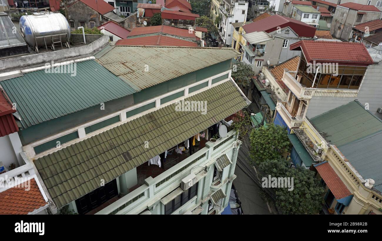 typical architecture from hanoi the capitol of vietnam Stock Photo - Alamy