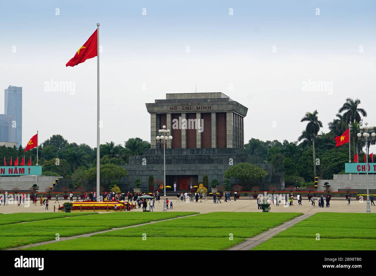 ho chi minh mausoleum in hanoi in vietnam Stock Photo - Alamy