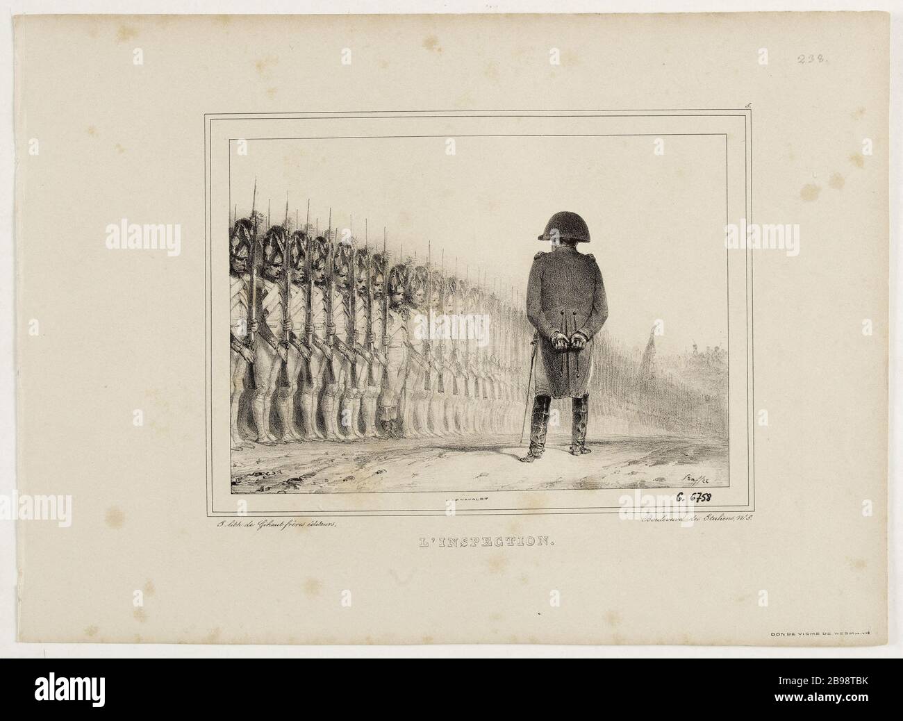 Album lithography 1833 5: Inspection. Auguste Raffet (1804-1860). Album ...