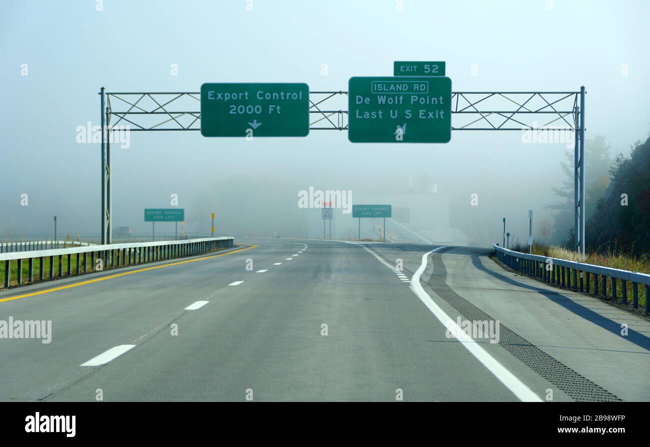 Last u s exit hi-res stock photography and images - Alamy