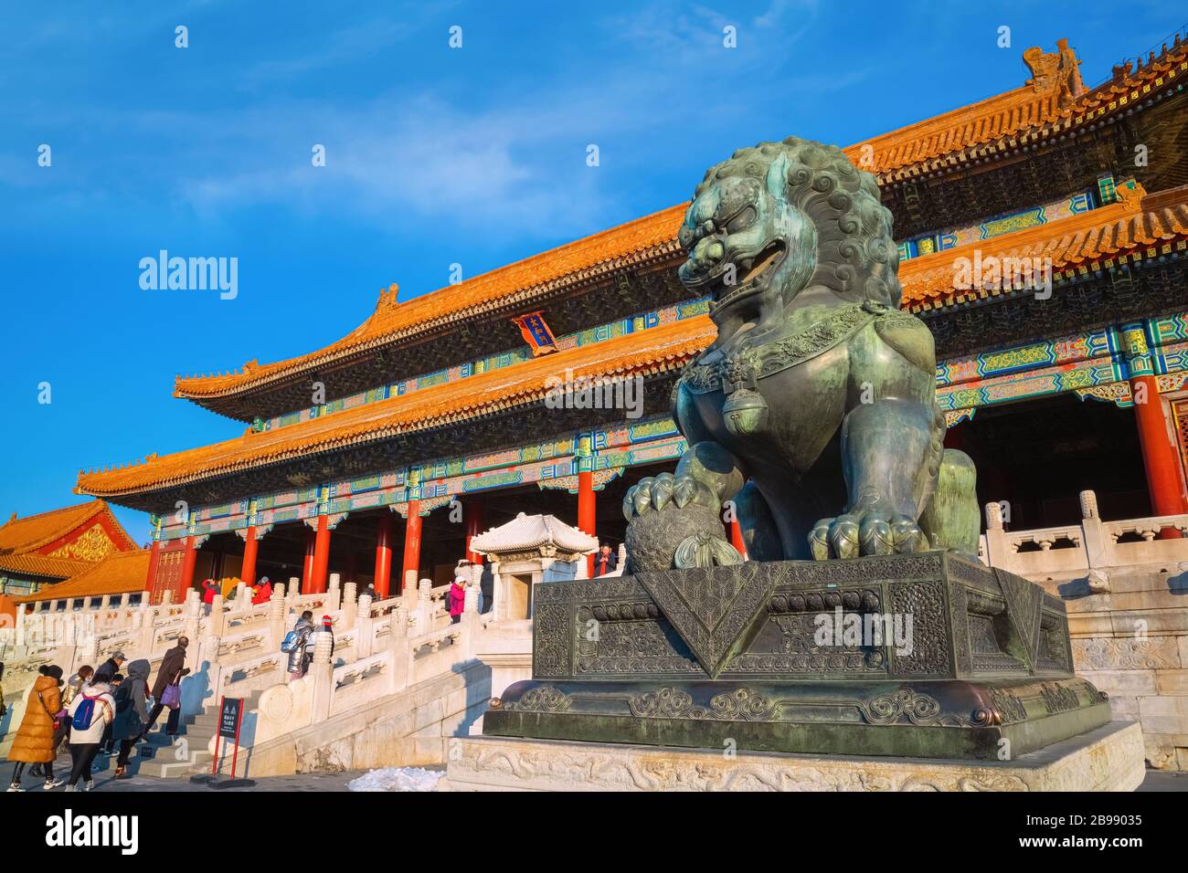 Beijing, China - Jan 9 2020: Taihemen (Gate of Supreme Harmony) is the ...