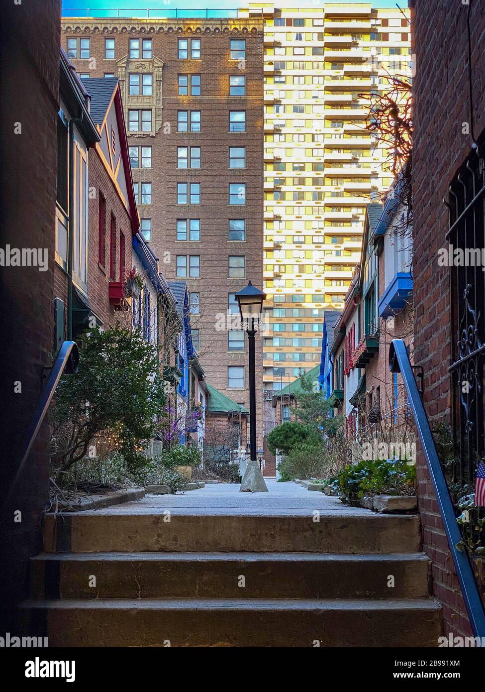 Pomander Walk, a cooperative apartment complex in Manhattan, New York ...