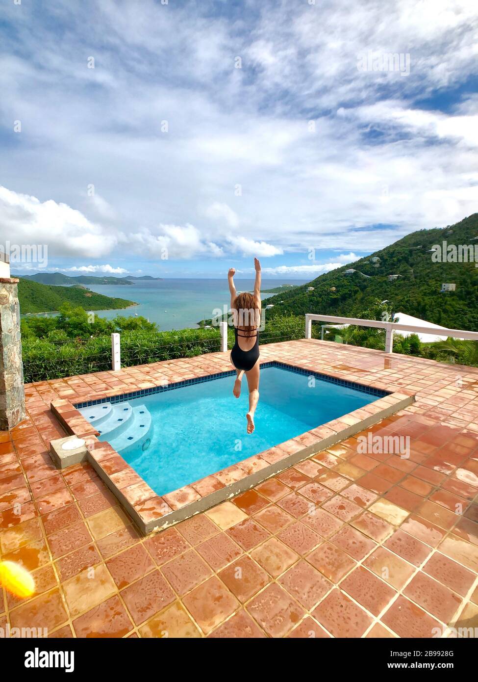 Jumping into a pool hi-res stock photography and images - Alamy