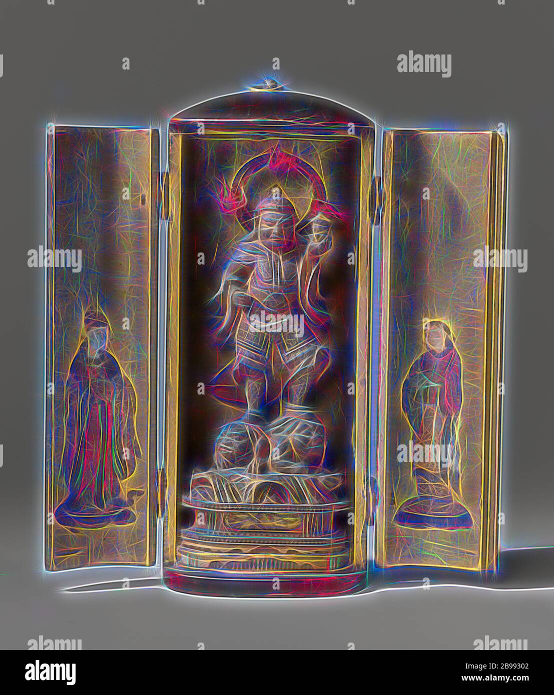 Travel altar, Miniature altar, representations, gods, demi-gods, heroes ...