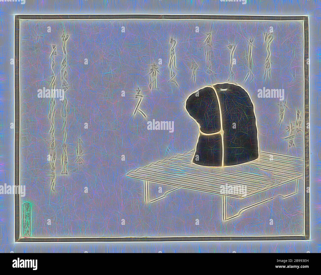 Headdress of Japanese courtier, A black headdress worn by Japanese ...