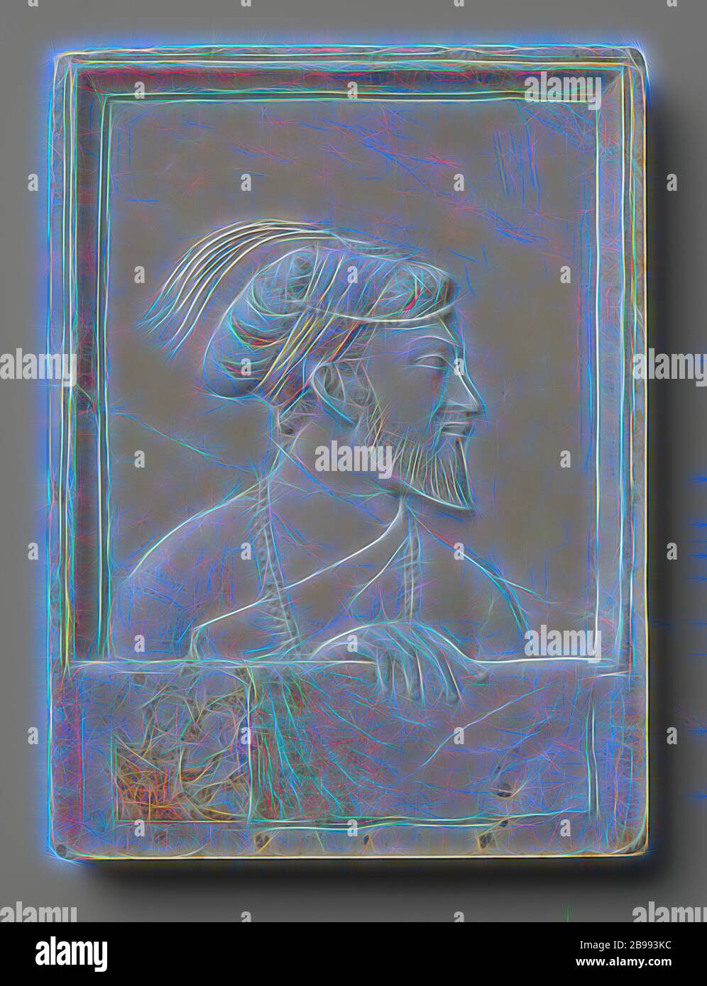 Portrait of Shah Jahan Portrait of Shah Jahan, He is three-quarter with ...