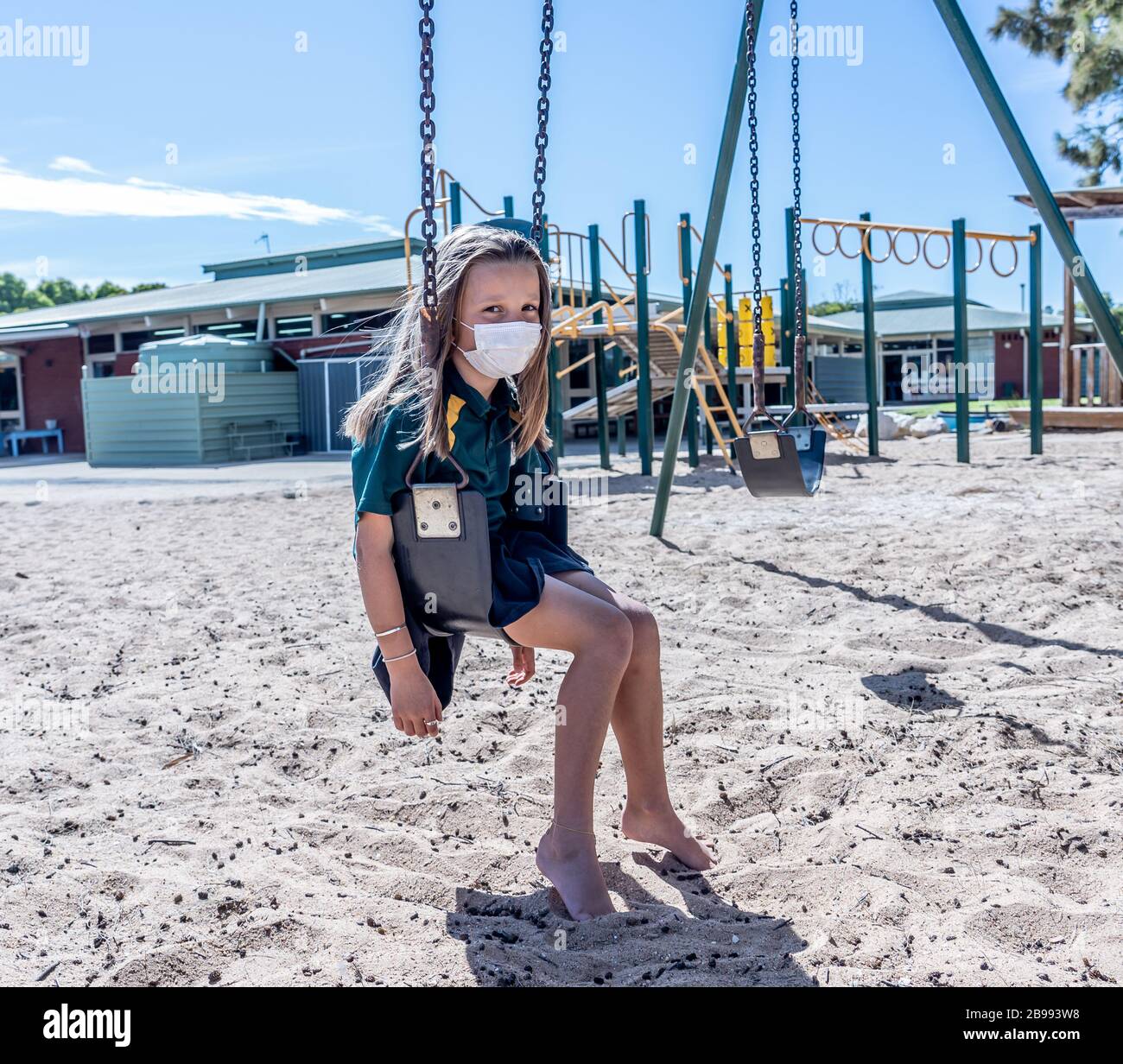 Sad boy playground isolation hi-res stock photography and images - Alamy
