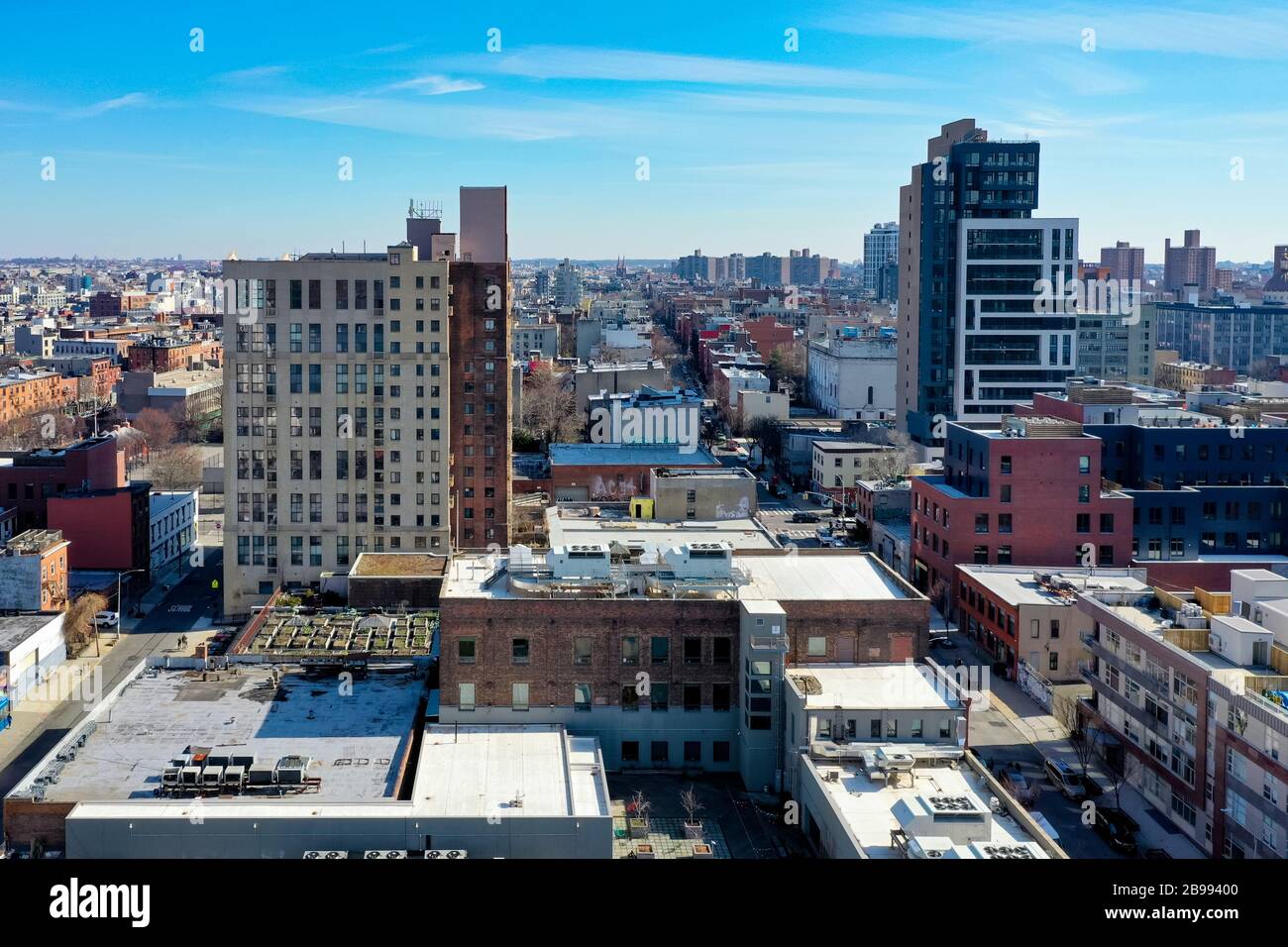 Building development in the Williamsburg neighborhood in Brooklyn, New ...