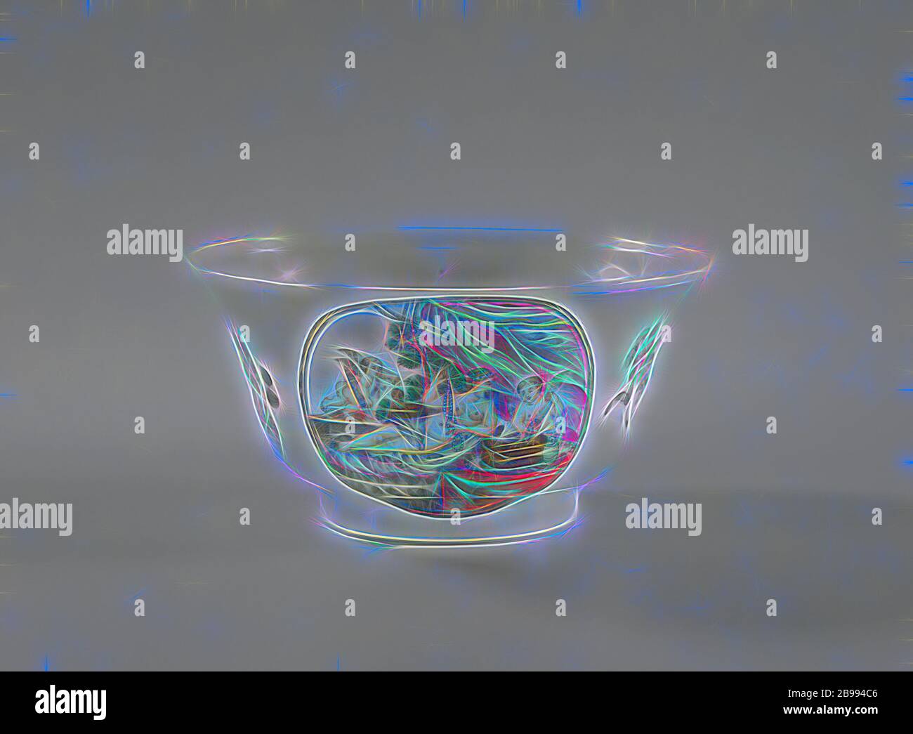 Bell-shaped teacup with Venus and two cupids in two medallions, Bell ...