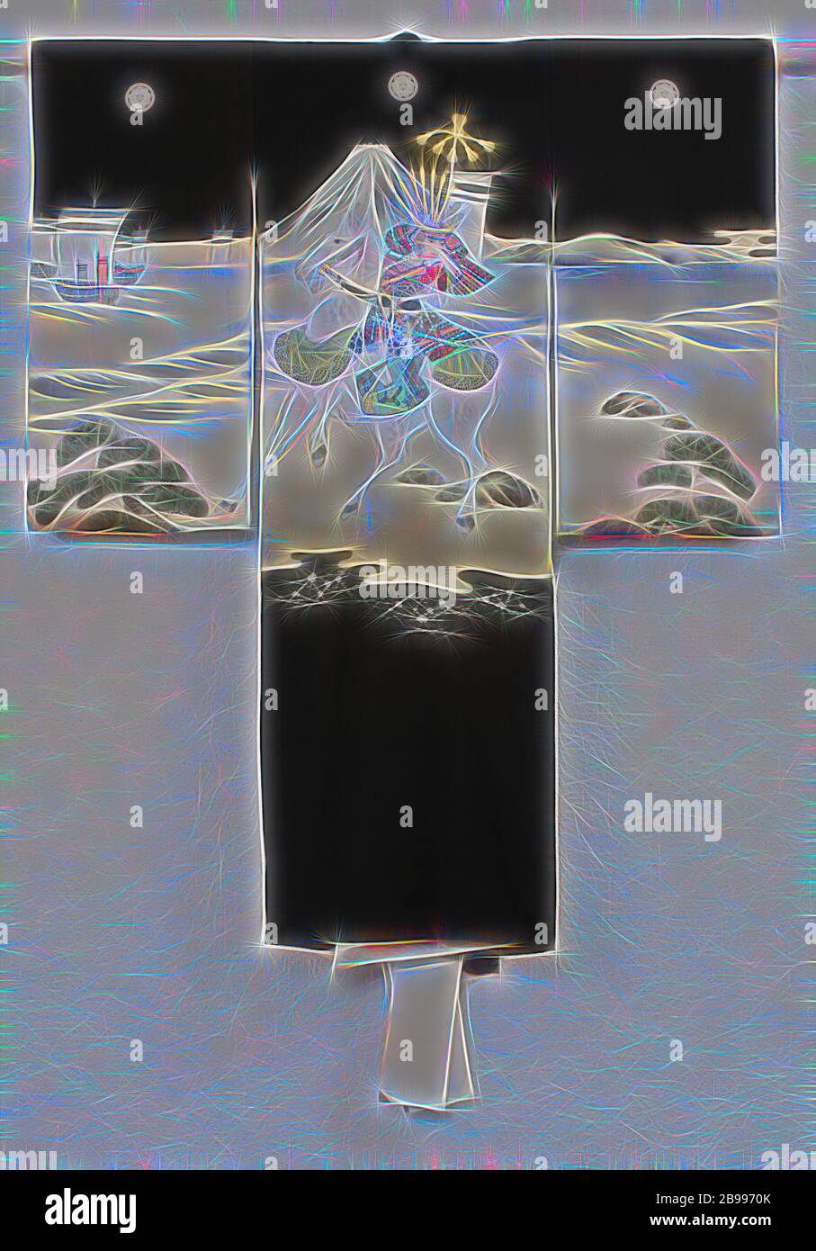 Boys miyamairi kimono with the Battle of the Fuji River, Formal kimono ...